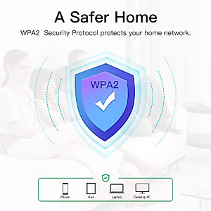 Ancatus-WiFi Extender AC1200, Supports WPS, Covers up to 1200 sq.ft. and 25 Devices, 1200Mbps Dual Band WiFi Booster with External Antennas, WiFi Repeater, Repetidor de Señal, Wall Plug Design(A2)