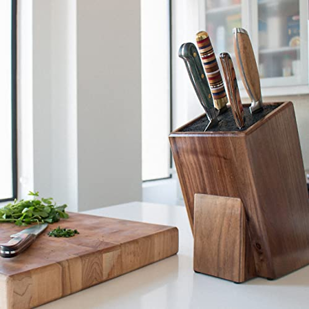 Kapoosh Universal Cutlery Block in Black Walnut