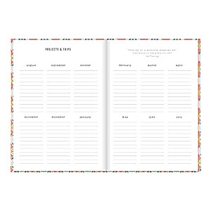 Letts of London Morocco Academic Weekly/Monthly Planner, August 2023 to July 2024, Week-to-View, Sewn Binding, Multilingual, A5 Size, 8.25" x 5.875", Coral (C031812-24)