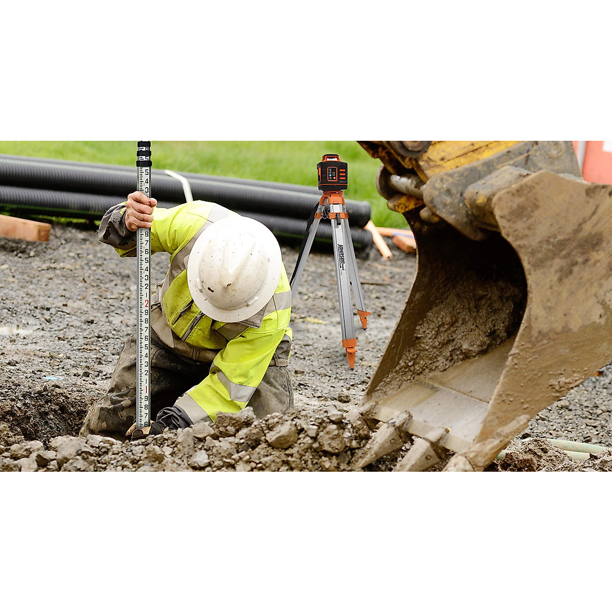 Johnson Level & Tool 99-027K Self-Leveling Rotary Laser System, 8.75", Red, 1 Kit