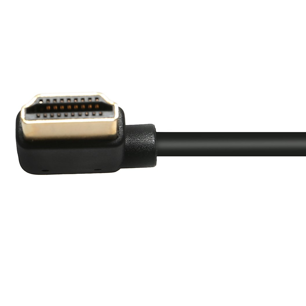 A to A HDMI Cable, Ysimda Ultra Slim Flexible Series One Port Saver 90 Degree Right- Angle A to A HDMI 2.0 High-Speed Cable, 6ft, Golded Connecter, 18G, Supports Ethernet, 3D, 4K and Audio Return