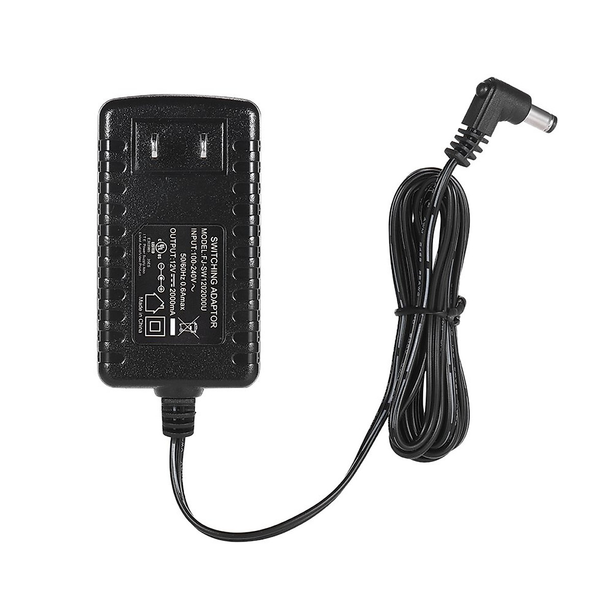 YONGNUO 12V 2A Standard Power Adapter with US Plug Wide Voltage 100-240V for YONGNUO YN300III YN216 YN1410 YN300Air YN160III YN168 YN360 LED Video Light