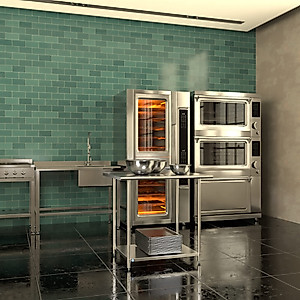 Krollen Industrial 30" x 36" 18 Gauge 430 Stainless Steel Work Table with Undershelf