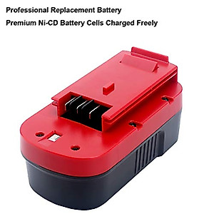 ELEFLY 2 Pack 18V 3.8Ah Ni-CD HPB18 Battery Replacement for Black and Decker 18V Battery HPB18 HPB18-OPE 244760-00 FS18FL FSB18, Compatible with Black & Decker 18 Volt Cordless Power Tools