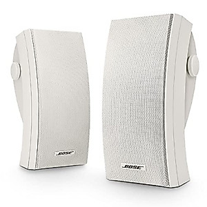 Bose 251 Outdoor Environmental Speakers, White, with Sonos Amp 2.1 Channel Amplifier