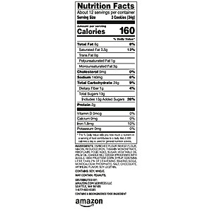 Amazon Brand - Happy Belly Chocolate Sandwich Creme Cookies, 14.3 ounce (Pack of 1)