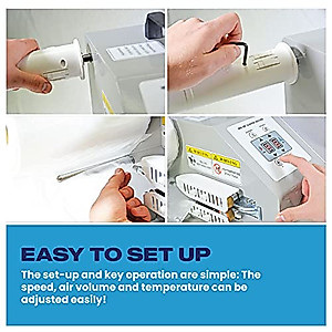 PPE Super Fast Air Cushion Machine - Bubble Pillow Easy to Use, Heating and Inflating Films Up 52ft per Minute Maker Inflatable Packaging Heavy Duty