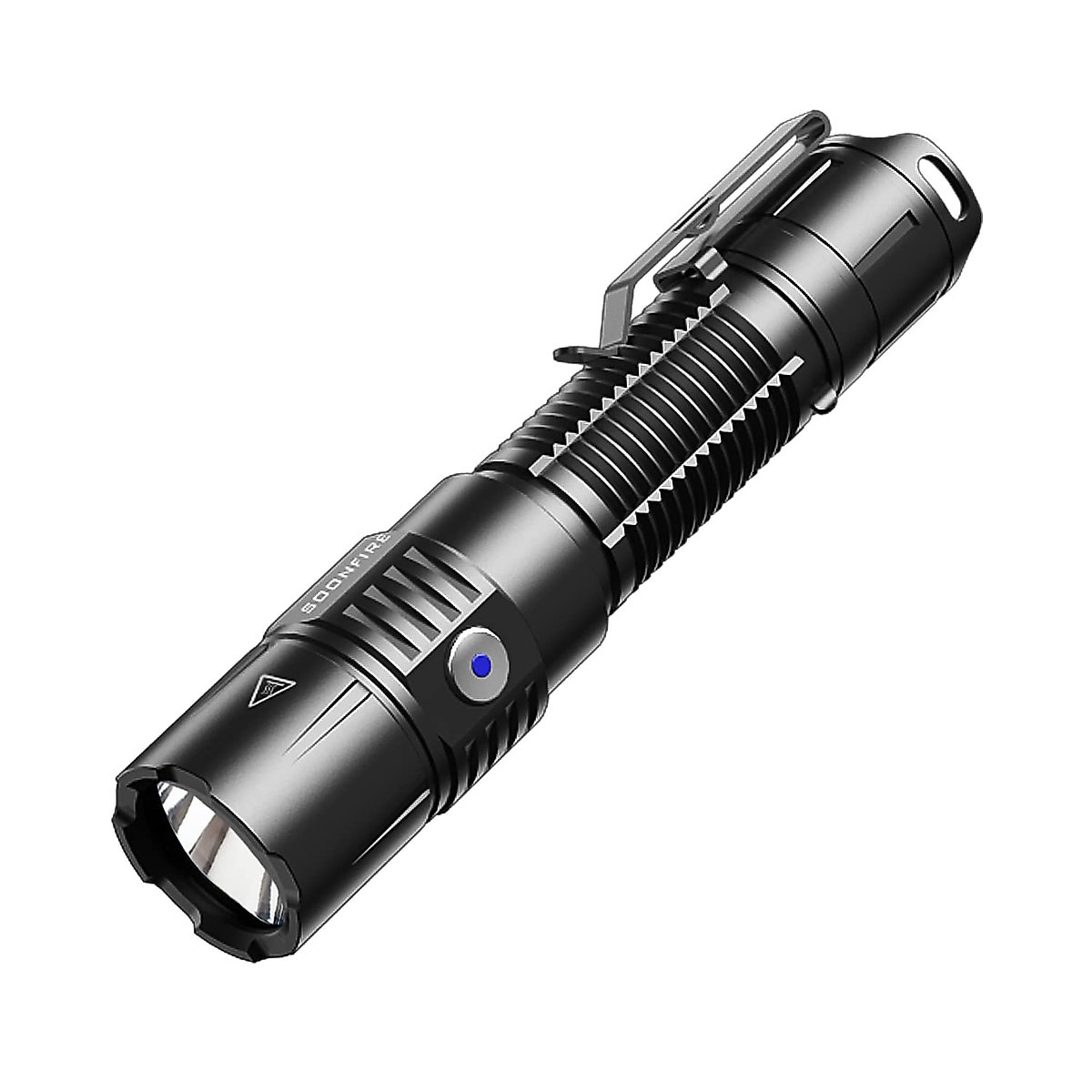 soonfire MX75 Ultra Bright Tactical Flashlight with Battery, USB C Fast Charging Rechargeable Flashlights, Powered by Customized Battery, Long Run Time for Emergency, EDC and Searching