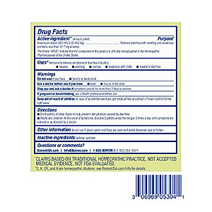 Boiron Arsenicum Album 30C Homeopathic Medicine for Relief from Diarrhea, Nausea, Vomiting, Cramps, and Traveler's Diarrhea, 80 Count - 3 Count (Pack of 1)