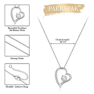 Daughter in Law Gifts Necklace, 925 Sterling Silver/14K White Gold Plated Necklaces for Daughter in Law Mothers Valentines Day Gifts for Daughter in Law Christmas Birthday Jewelry Gifts for Daughter