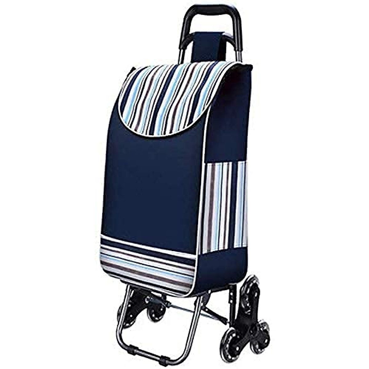 Shopping Trolley on Wheels Multi Function Shopping Cart Folding Trolley Portable with Triangular Wheel Climbing Stairs Walking Enthusiast with 70Kg Weight Storage Hand Trucks,Red ,Shopping Troll