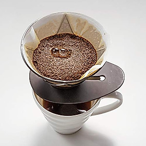 Hario V60 Mugen Coffee Dripper, Size 02, Clear Black