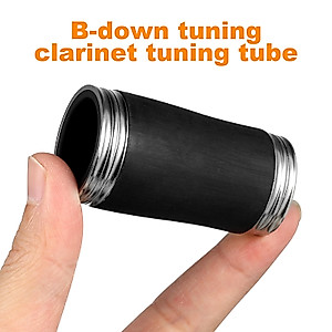 2pcs Clarinet Barrel Clarinet Tube Tuning Tube Adjustable B Flat Clarinet Barrel Treble Pitch 58MM Barrel for Clarinet