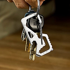 Christmas Gifts for Men, Utility Pocket Tool, Small Edc multi-tool, 8 in 1 Keychain Multi-Tool,Valentines Day Gifts for Him, Christmas Stockings (Key Buckle)