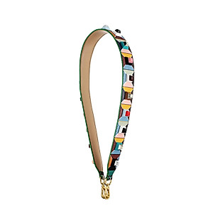 Womens Flower Jewel Decor Leather Purse Chain Strap for Handbag Handle Fashion Shoulder Straps for Bag Lady Wallet Accessory