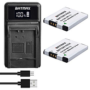 Batmax 2Pcs NB-11L NB-11LH Battery + USB LED Charger for Canon PowerShot A2300 is, A2400 is, A2500, A2600, A3400 is, A3500 is, A4000 is, ELPH 190 is, ELPH 180, 170 is, ELPH 160, 150 is, 140 is, 135 I