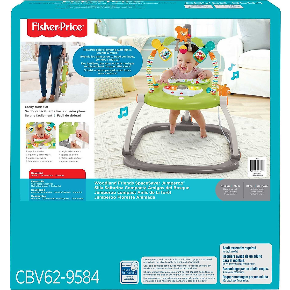 Fisher-Price Woodland Friends SpaceSaver Jumperoo [Amazon Exclusive]