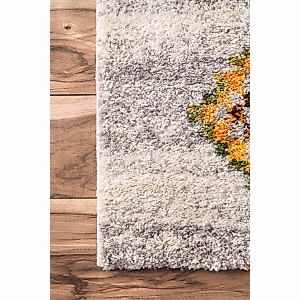 nuLOOM Bohemian Tori Shag Area Rug, 5x8, Grey