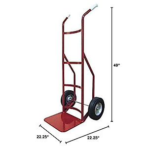 DAYTON Stair Climbing Hand Truck, Dual Handle, 800 lb, Overall Width 22-1/4", Overall Height 49"