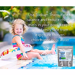 Pool Dechlorinator Sodium Thiosulfate Pentahydrate 10 lbs by Cesco Solutions - Premium Chlorine Neutralizer for Pools, Aquarium, Pond - Technical-Grade Chlorine Remover for Hot Tubs - Bulk Package