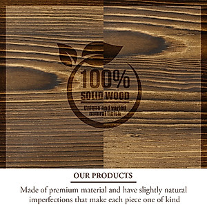 MyGift Burnt Wood Cupcake Stand, Nesting Cake Stand, Appetizer and Dessert Riser, Wooden Crate Style Storage Organizer, Set of 4