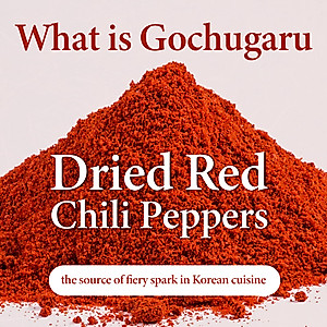 Wang Sun-Dried Coarse Gochugaru for Kimchi, Red Pepper Flakes, Chilli Powder, 8 Ounce
