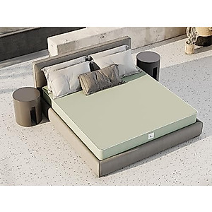 Mielmoon Waterproof Foam Mattress Vinyl Multipurpose Medium Firm Plush, Double Sided Made in USA,Mattress in a Box for Pain Relief (7 inch, Full XL)