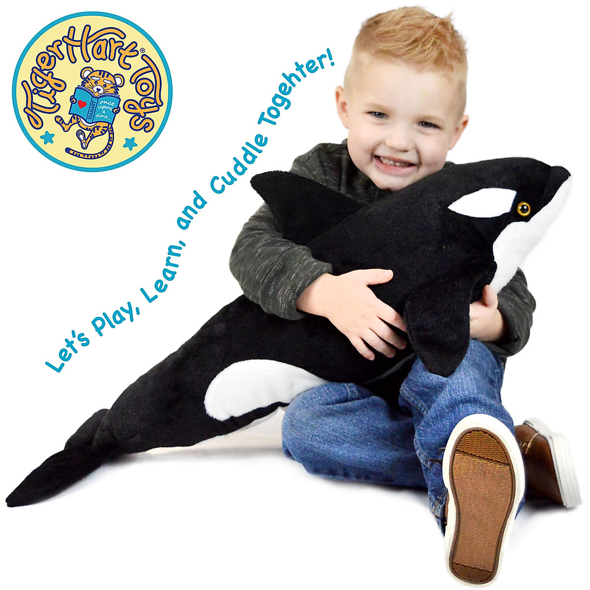TigerHart Octavius The Orca Blackfish - 28 Inch Stuffed Animal Plush