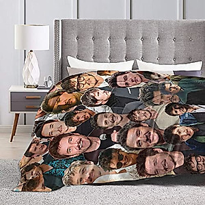 JULES Soft Pedro Pascal Collage Blanket 40'' x 50'' Flannel Fleece Blankets for Home Sofa Bed Room