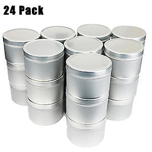 EricX Light Candle Tin 24 Piece, 8 oz, for Candle Making