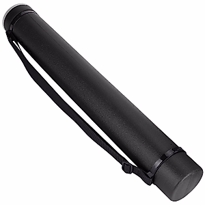 Drawing Storage Tube, Poster Tube, Extendable Artworks for Posters Maps Documents(black)