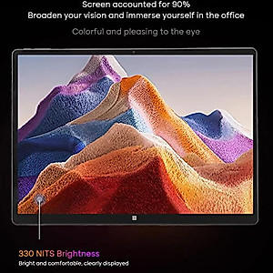 fannay Tablet PC, 13 Inch Touch Screen 2K IPS Display Gaming Tablet Magnetic Keyboard 2.0GHz CPU for Office (US Plug)