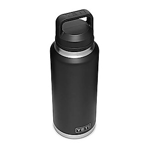 YETI Rambler 46 oz Bottle, Vacuum Insulated, Stainless Steel with Chug Cap, Black