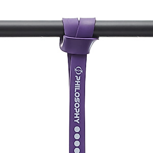 Philosophy Gym Pull Up Assist Band - 1-1/4" (100-120 lbs), Purple - Resistance Power Loop Exercise Band
