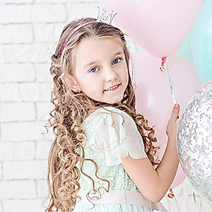 Adecco Glitter Headbands for Girls, LLC Sparkly Headbands, Colorful Plastic Headbands 10 Pcs