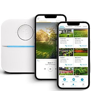 Rachio 3 Smart Bundle: Includes Rachio 3rd Generation-8 Zone Smart Sprinkler Controller (Alexa Compatible w/ Hyperlocal Weather Intelligence Plus & Rain Skip) & Rachio Weatherproof Outdoor Enclosure