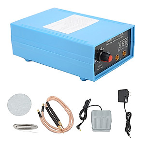 Battery Spot Welder, Rechargeable Copper Needle Spot Welder Handheld Easy Operation Digital Tube Display AC100‑240V for 26650(US Plug)