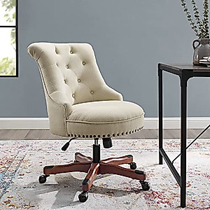 Linon Home Décor Leslie Beige Office Chair