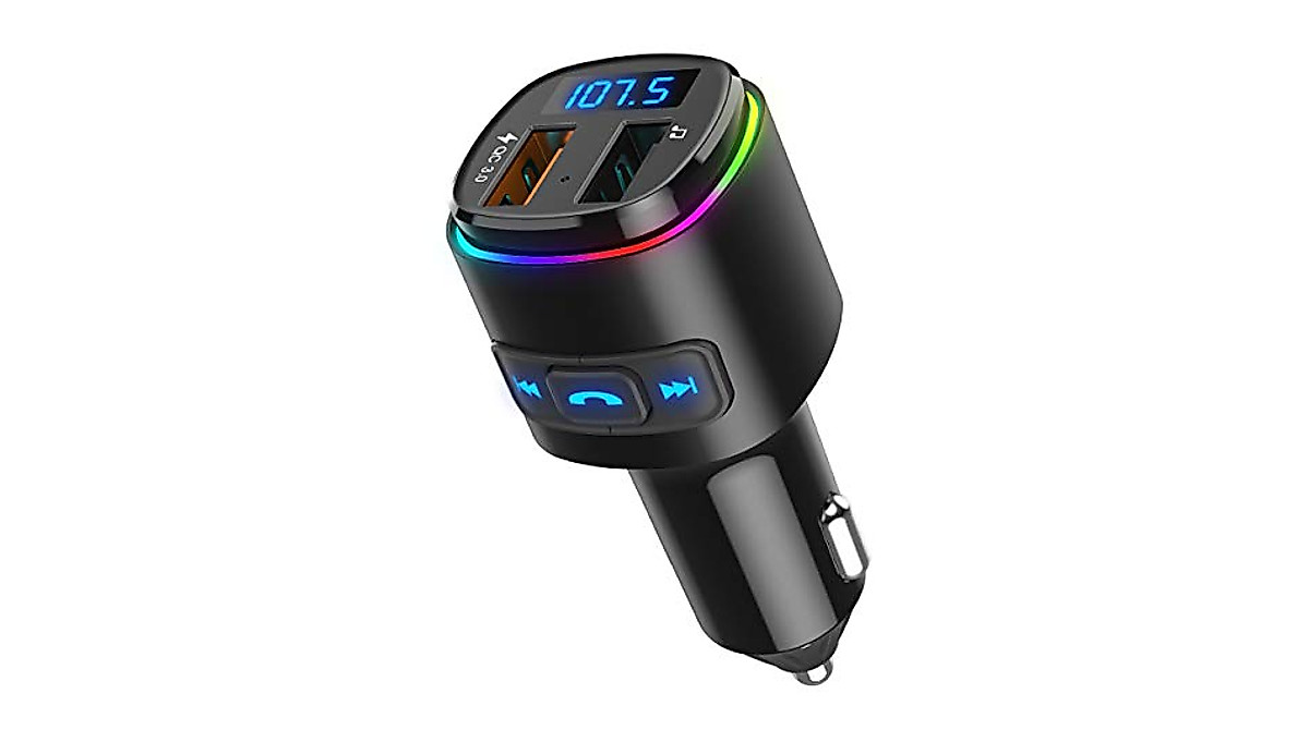 Criacr V5.0 Bluetooth FM Transmitter - Wireless Car Adapter with QC3.0 ...
