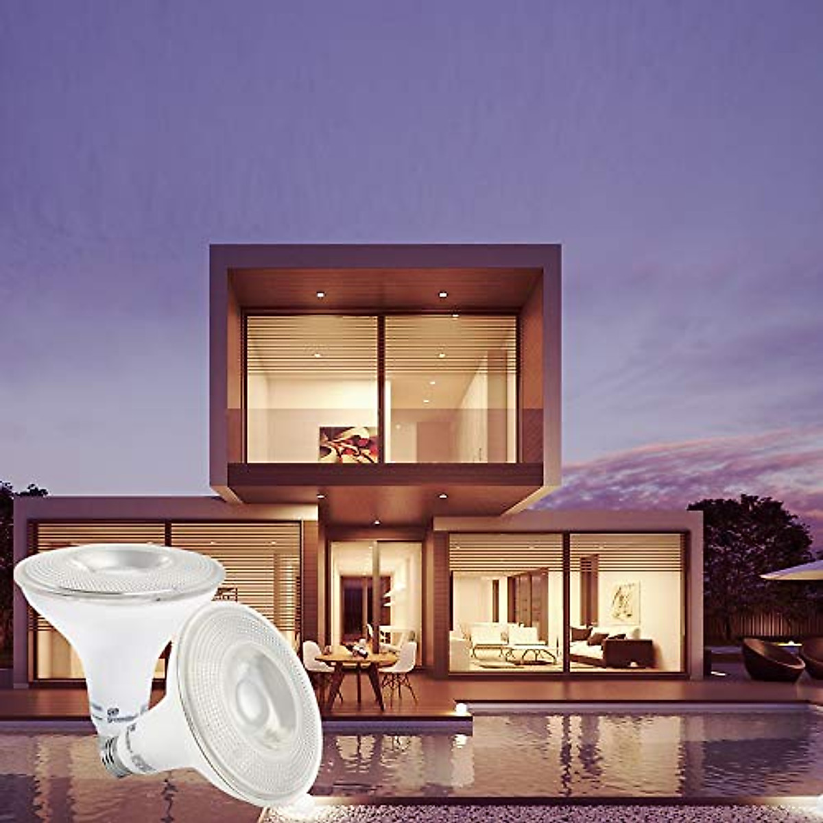 Greenlite LED PAR38 Dimmable Flood Light Bulb, 15W (120W Equivalent), 1250 Lumens, 5000k Daylight, Weatherproof, Indoor/Outdoor, 120V, Energy Star, (2 Pack)