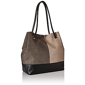 Calvin Klein Gabrianna Novelty North/South Key Item Tote, Grey Combo