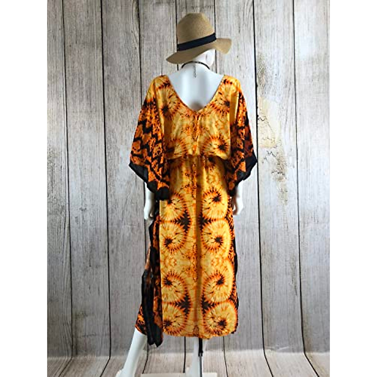 Kaftan Dress, Caftan, Kaftan for Woman,Boho Maxi Dress, Caftan for Woman, Holiday Resort Dress, Evening Dress (TT-Orang+String)