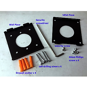 TABcare Security Anti-Theft Acrylic Case for MS Surface Go 1 2 3 as Kiosk, POS, Store, Show Display. Configured as VESA, Wall Mount, Desktop Stand (Black, Wall Mount)