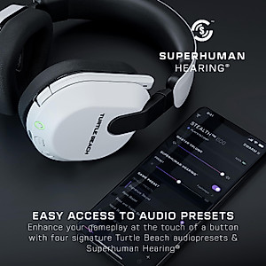Turtle Beach Stealth 600 Wireless Multiplatform Amplified Gaming Headset for Xbox Series X|S, Xbox One, PC, PS5, PS4, & Mobile – Bluetooth, 80-Hr Battery, Noise-Cancelling Mic – White