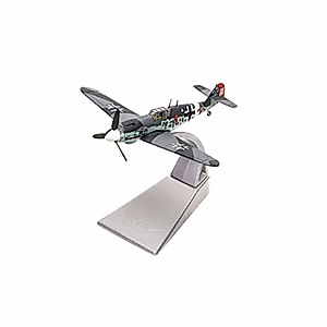 Corgi Diecast Messerschmitt Bf 109G-2 'Red 1' Luftwaffe 1:72 WWII German Military Aircraft Display Model AA27111, Black