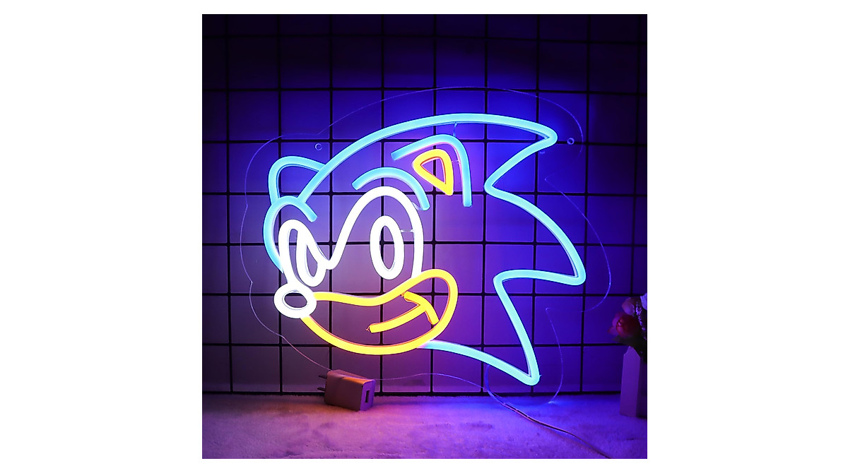 Sonic the Hedgehog Neon Sign - Cool Game Decoration
