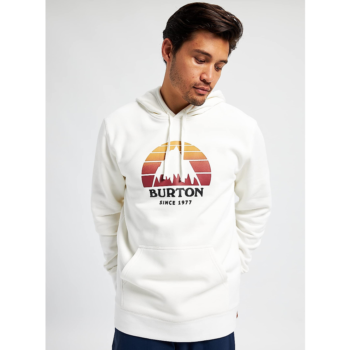 Burton Men's Standard Underhill Pullover Hoodie, Stout White, XX-Small