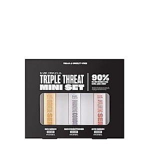 Babe Original Triple Threat Mini Set, Includes Babe Lash Essential Serum & Enhancing Conditioner + Babe Brow Amplifying Serum, 1 mL, 3 Pack