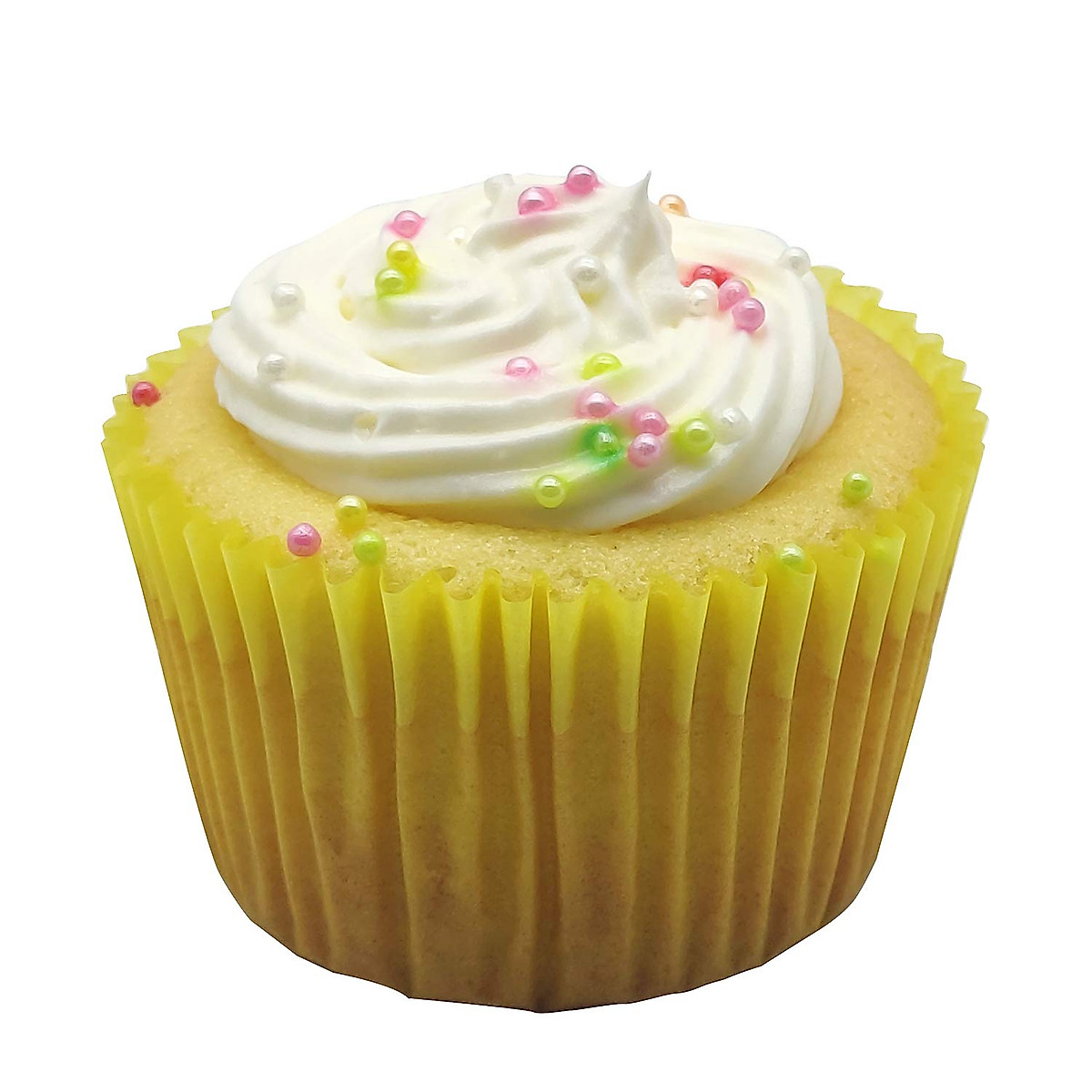 Mombake Premium Yellow Greaseproof Cupcake Liners Muffin Paper Baking Cups Standard Size, 100-Count