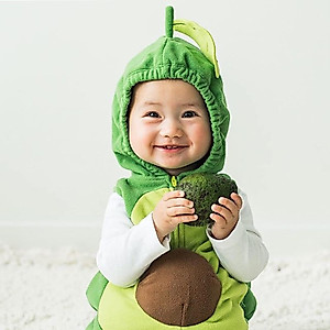 VISGOGO Toddler Infant Baby Boy Girl Avocado Pineapple Fruit Fancy Costume Hooded Romper Jumpsuit Legging 2Pcs Outfit (Green, 18-24 Months)